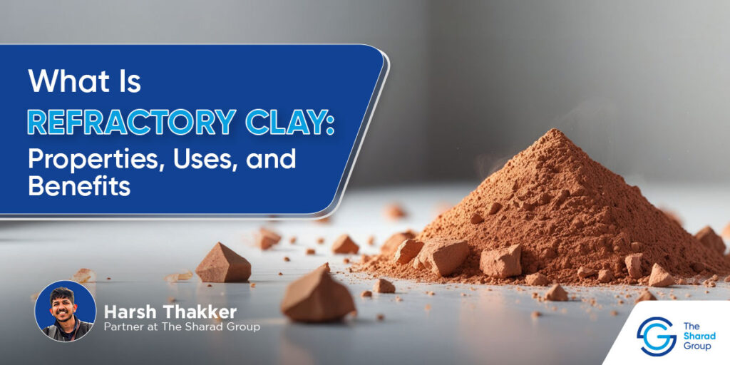 What are the five different types of clay?